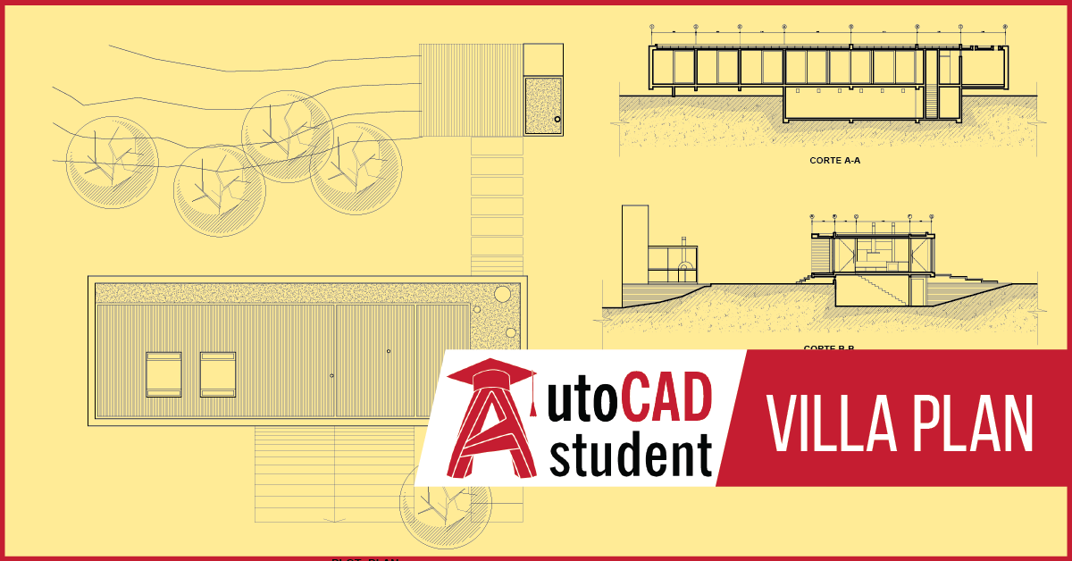 Villa plan N° 03- download for free | AutoCAD Student